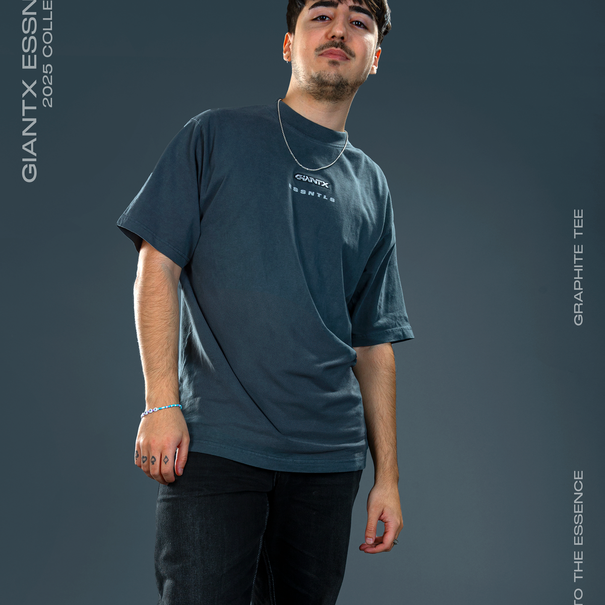 GIANTX ESSNTLS GRAPHITE TEE – GIANTX STORE